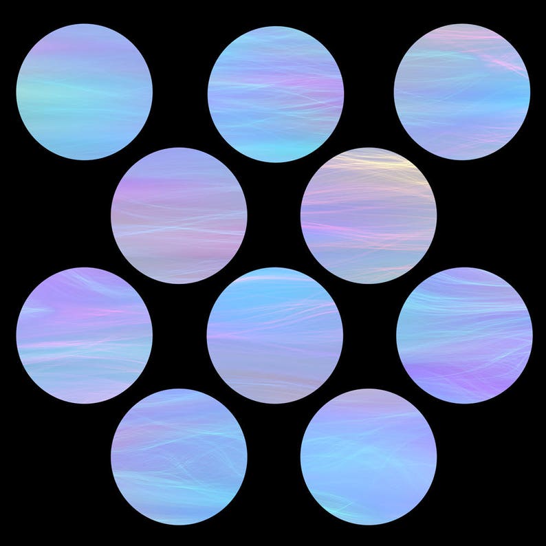 Wispy Rainbow Textures: Seamless Digital Paper Set (JPG + Photoshop ...