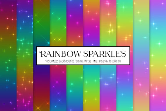 Sparkly Rainbow Wallpaper