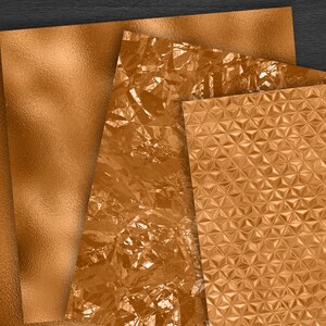 Copper Textures, Copper Backgrounds, Metallic Foil, Digital Papers ...