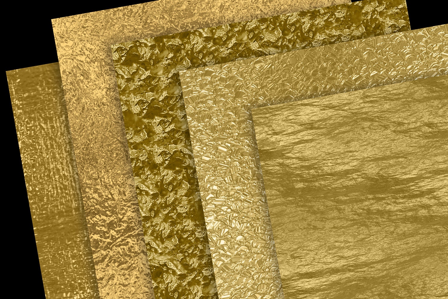 Rough Gold Silver Copper Bronze Digital Papers BONUS Pattern Files ...