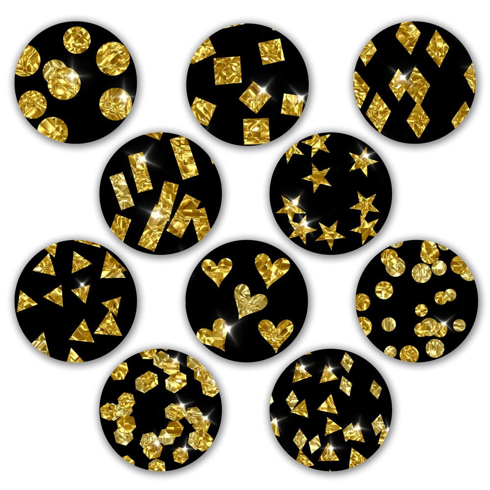 Sparkly Gold Confetti Digital Papers BONUS Photoshop Pattern - Etsy