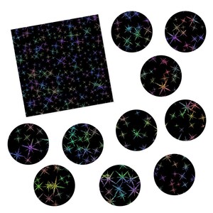 Rainbow Stars Digital Paper + BONUS Photoshop Pattern Files, Seamless ...