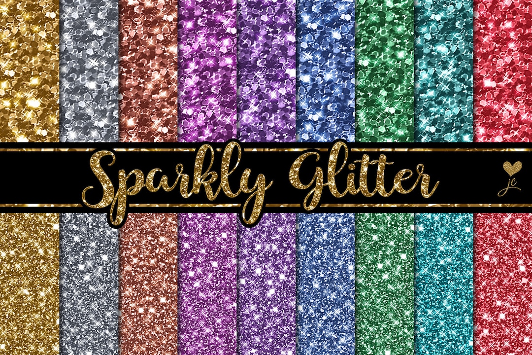 Sparkly Glitter Digital Papers, Seamless, Textures, Backgrounds ...