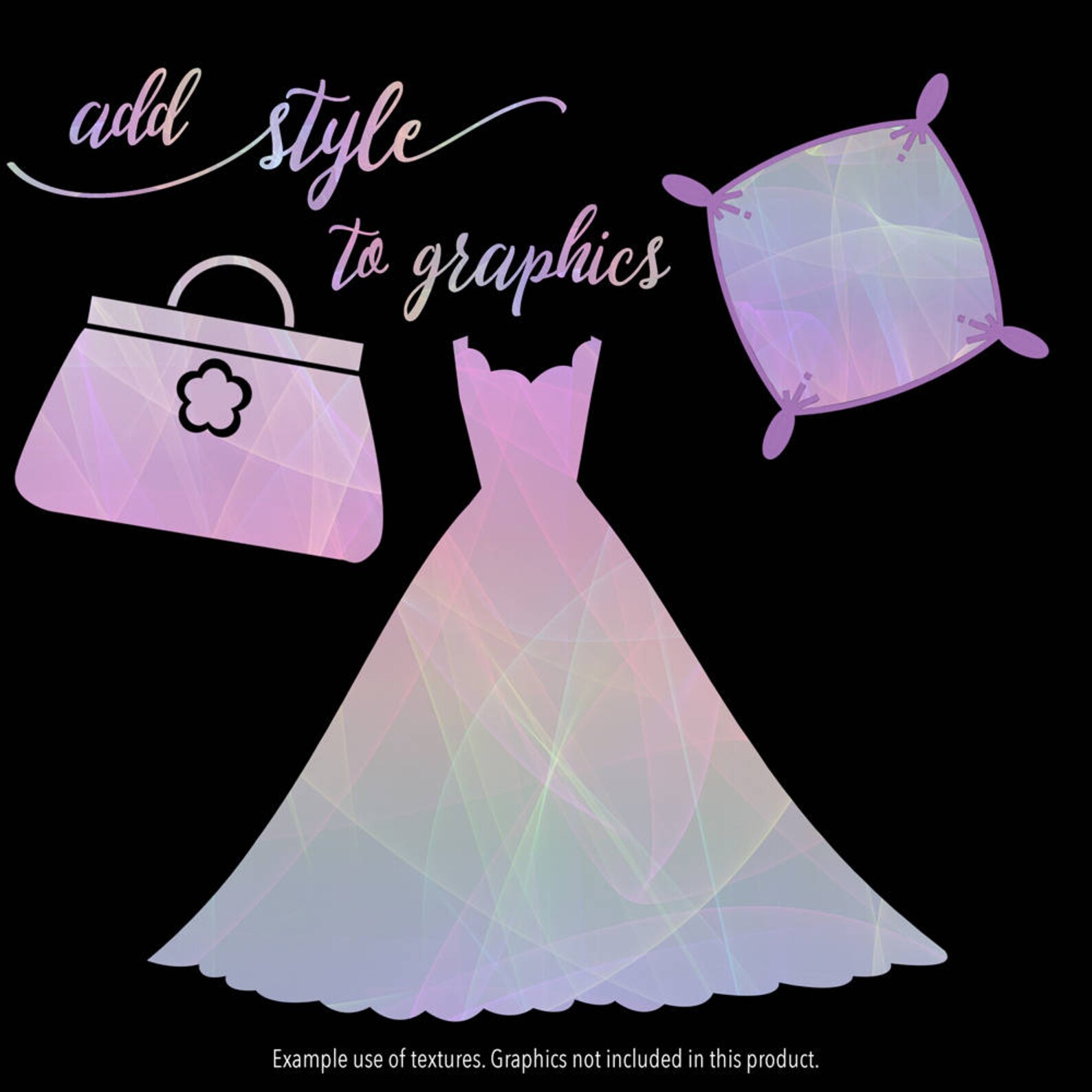 Sheer Rainbow Chiffon Digital Papers BONUS Photoshop Pattern - Etsy