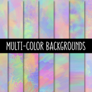 Multi-color Backgrounds Digital Papers, Seamless, Textures ...