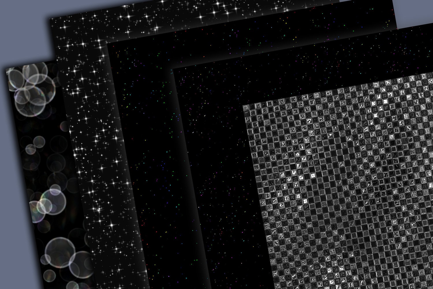 Glitterish Black Digital Papers Seamless Textures - Etsy Australia