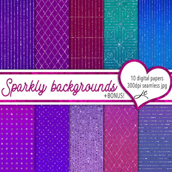 Sparkly Backgrounds Digital Papers BONUS Photoshop Pattern | Etsy