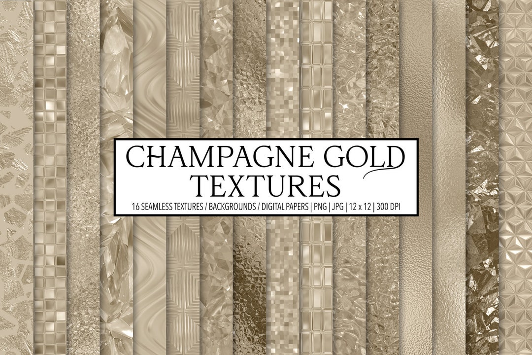Champagne Gold Textures, Champagne Gold Backgrounds, Foil, Digital ...