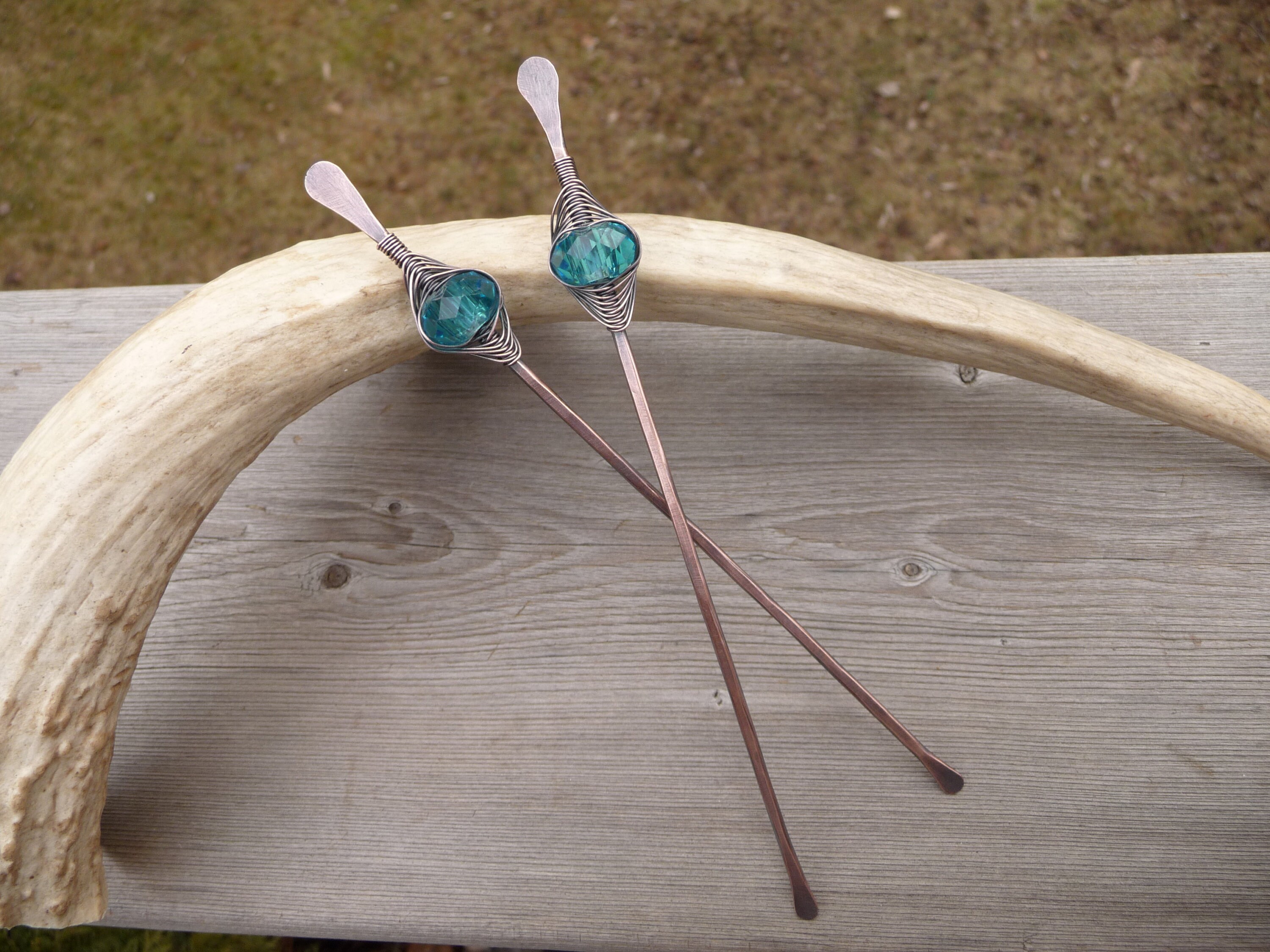 Decorative Hair Sticks for Buns Womens Hair Accessories Blue - Etsy