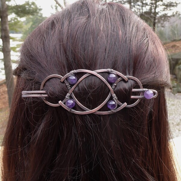 Metal Barrette - Etsy
