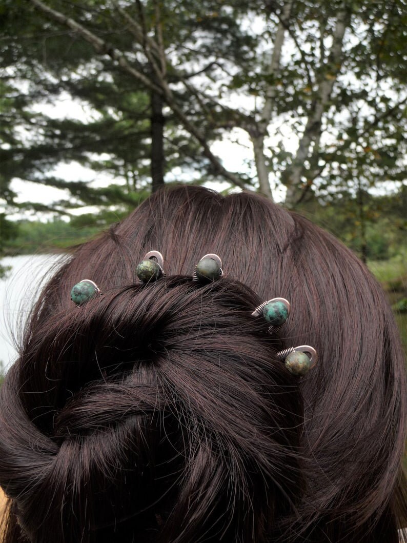 Set of 5 Mini French Pins for Buns and Chignon Updos Hair - Etsy