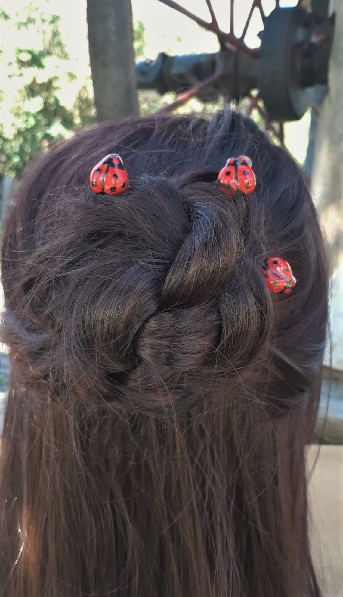 Ladybug Hair Pins for Buns Updos Decorative Accessory for | Etsy