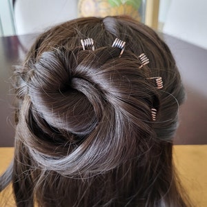 Set of 5 Mini Hair Pins for Updo Hairstyles, Hair Forks, Hair Sticks ...