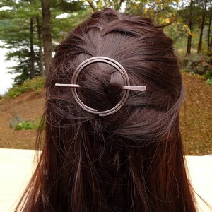 Circle Hair Clip, Minimalist Hair Accessories, Geometric Hair Clip ...