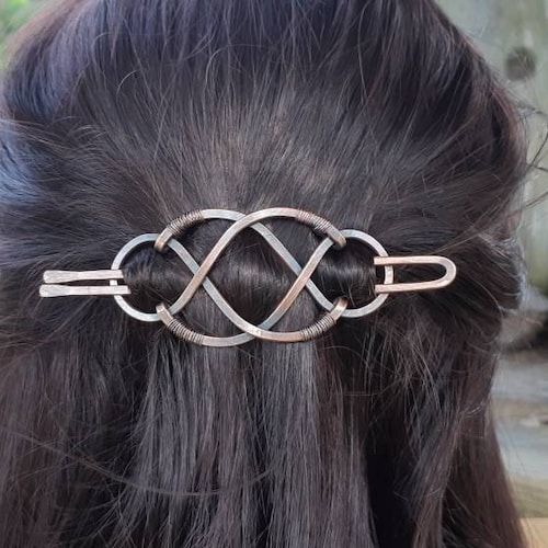 Silver Hair Clip for Women With Hair Stick Tiny Hair Barrette - Etsy