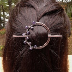 Circle Hair Clip, Circle Hair Barrette, Round Hair Pin, Simple ...