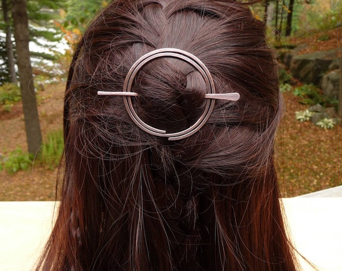 Circle Hair Clip, Minimalist Hair Accessories, Geometric Hair Clip ...