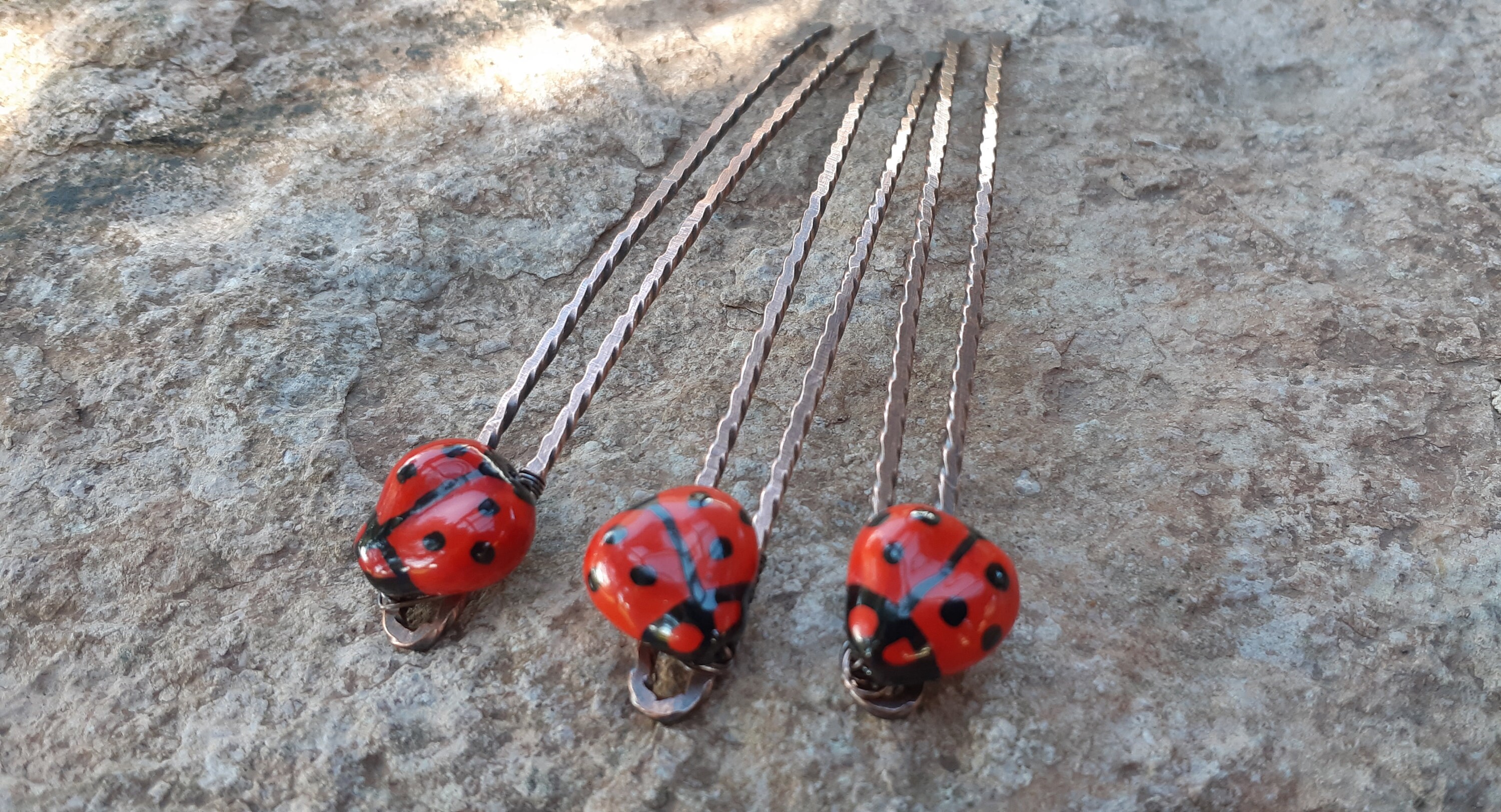 Ladybug Hair Pins for Buns Updos Decorative Accessory for - Etsy