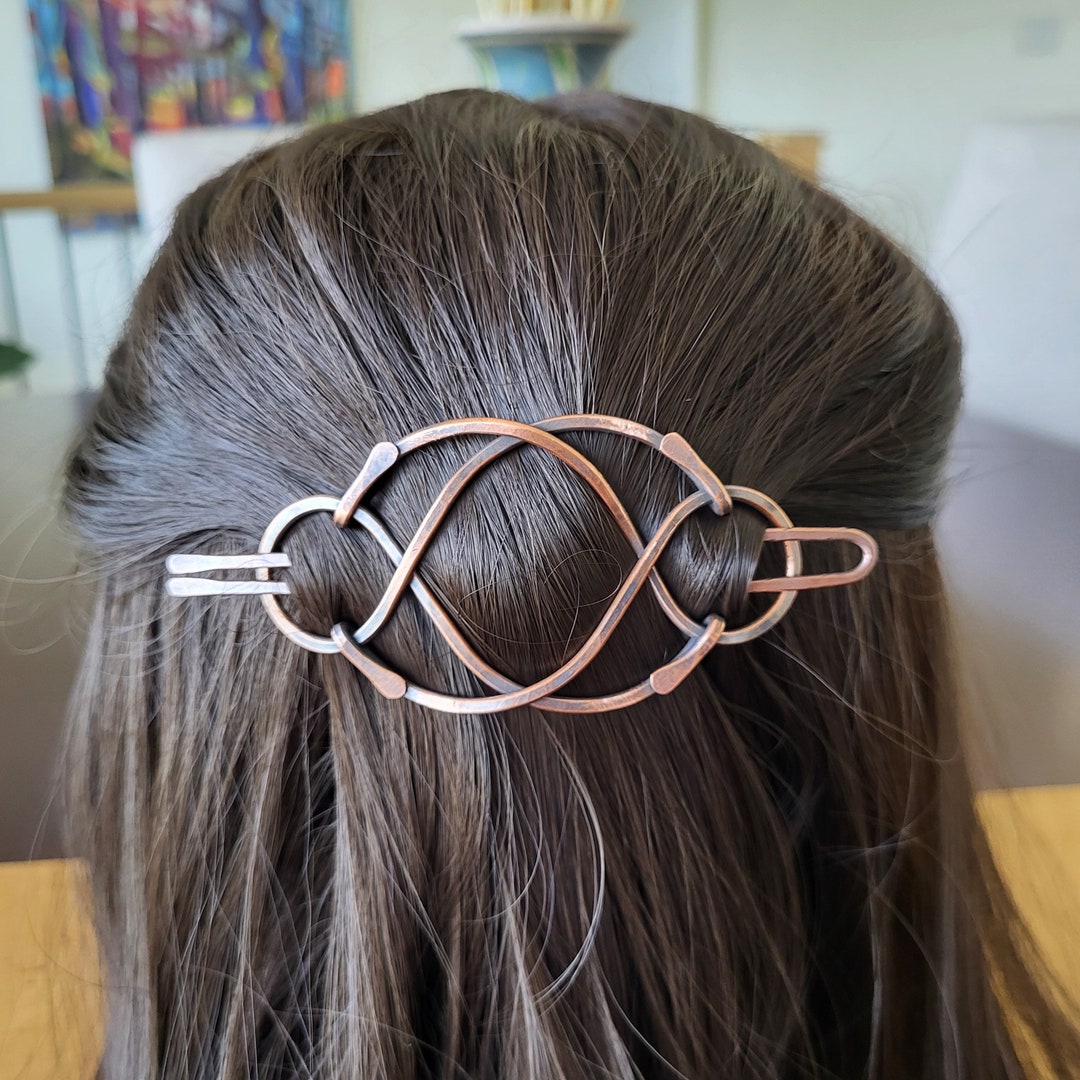 Celtic Hair Barrette With Stick Hair Clips for Women Metal Hair Pin ...