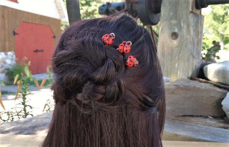 Ladybug Hair Pins for Buns Updos Decorative Accessory for - Etsy