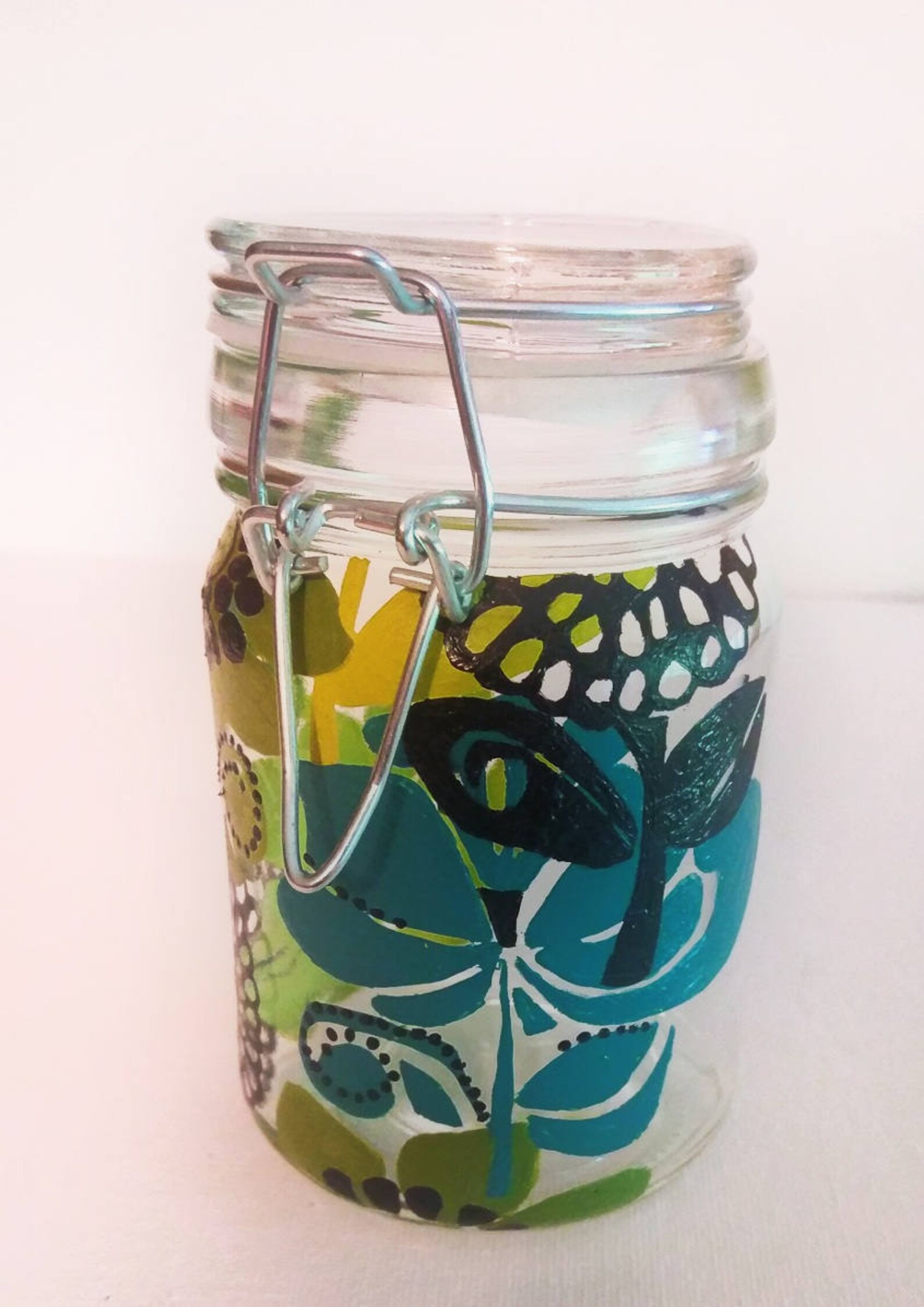 Colorful Floral Mini Jars - Etsy