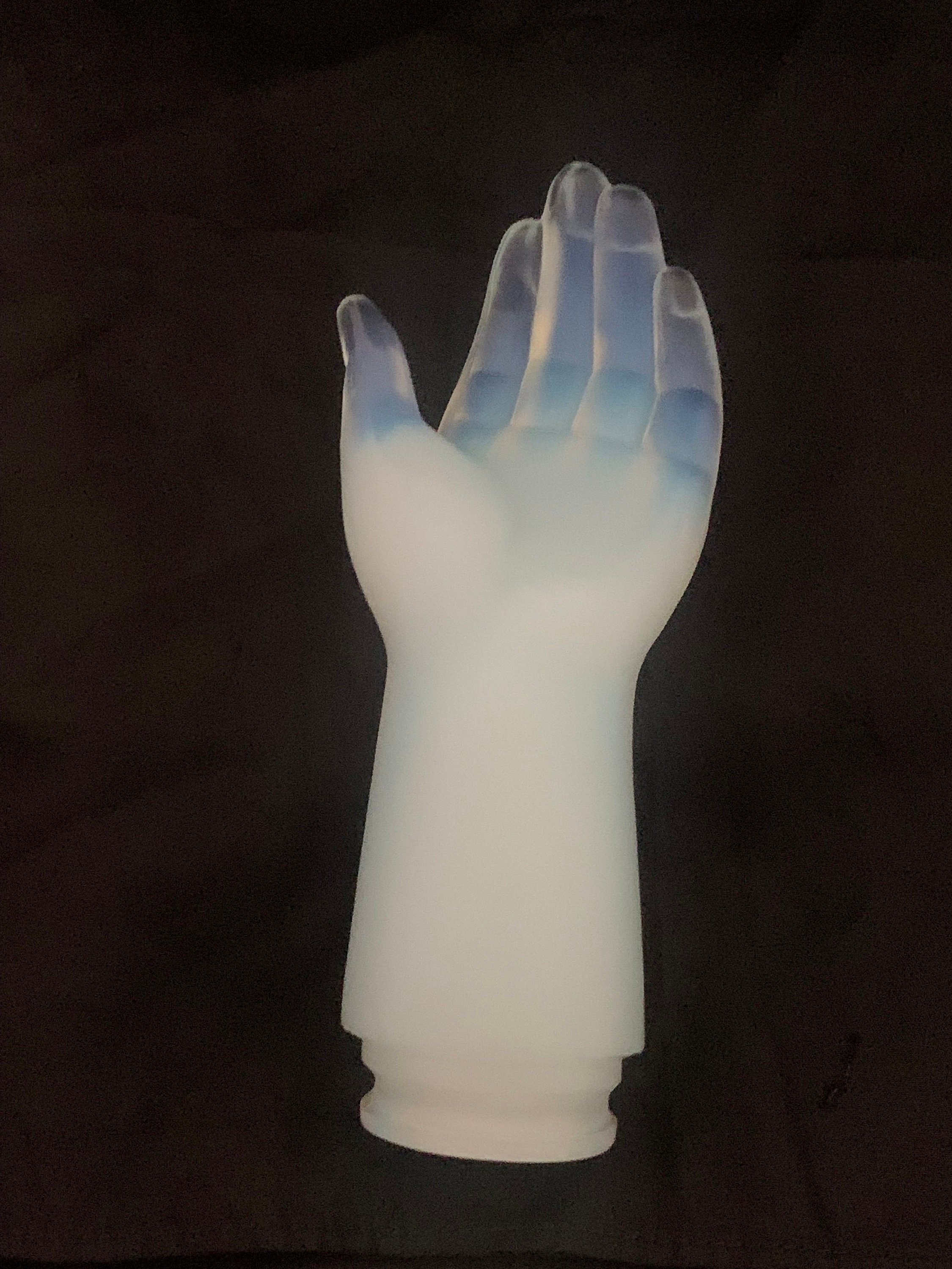 1925 French Art Deco Sabino Glass Hand Sculpture - Etsy
