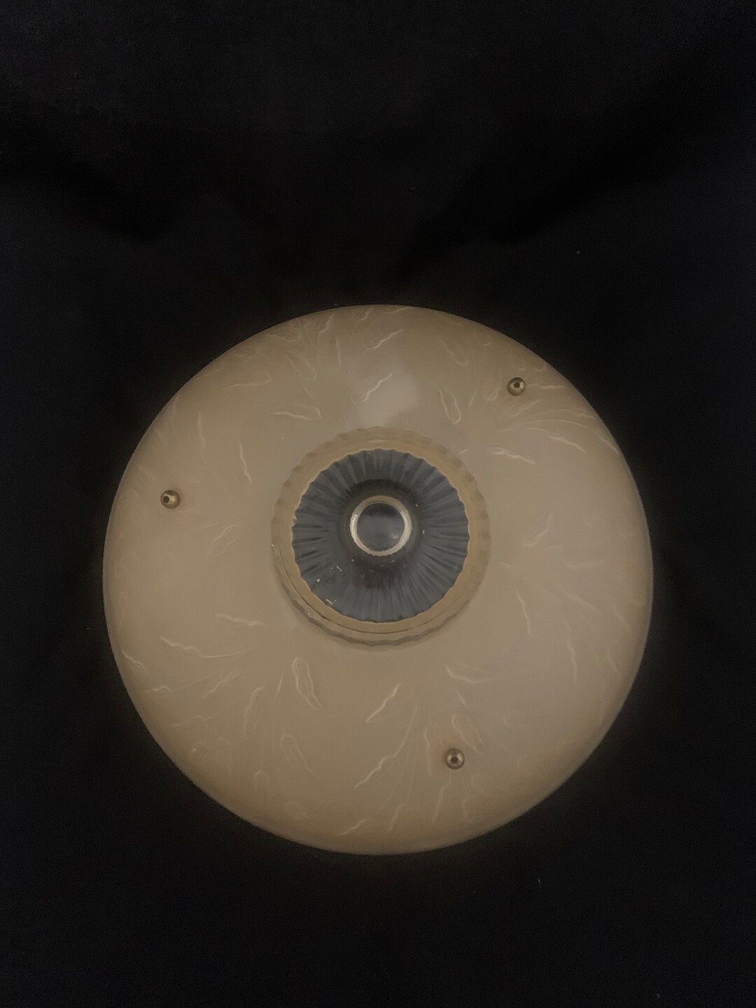 Vintage Glass Celling Light Cover - Etsy