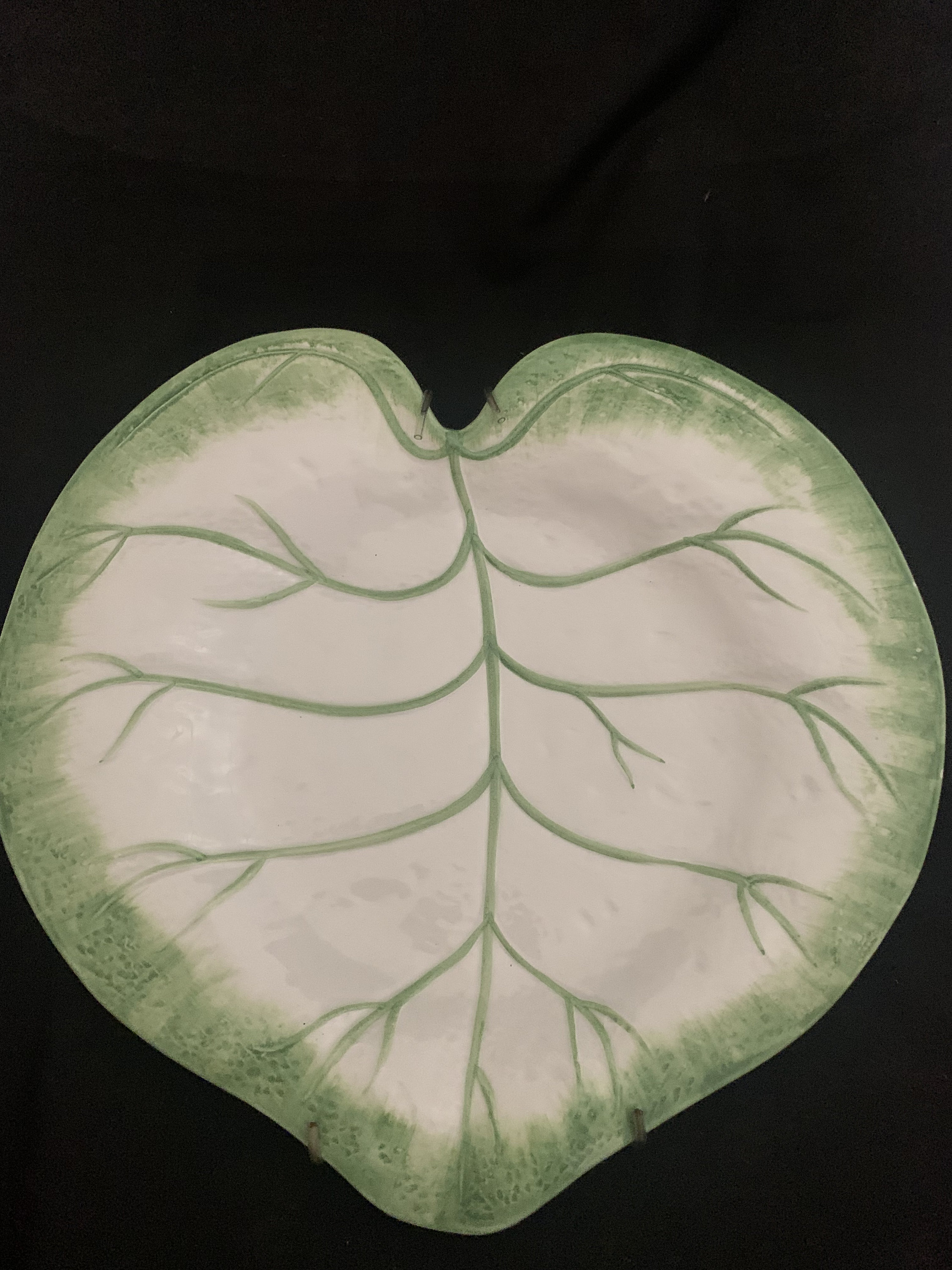 Ceramic Leaf Platter Marked O.G.G. Italy - Etsy