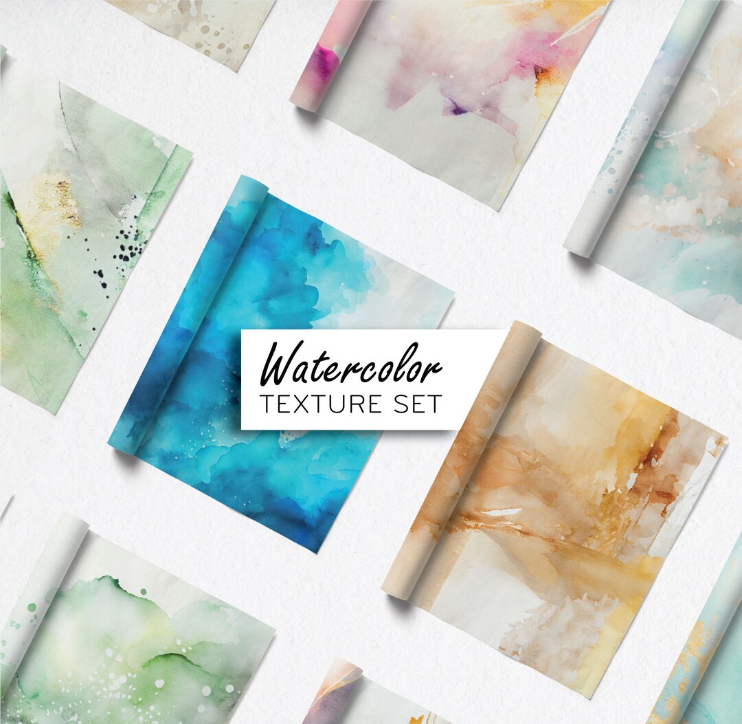 Watercolor Textures - High Quality Hand Painted Textures - Etsy