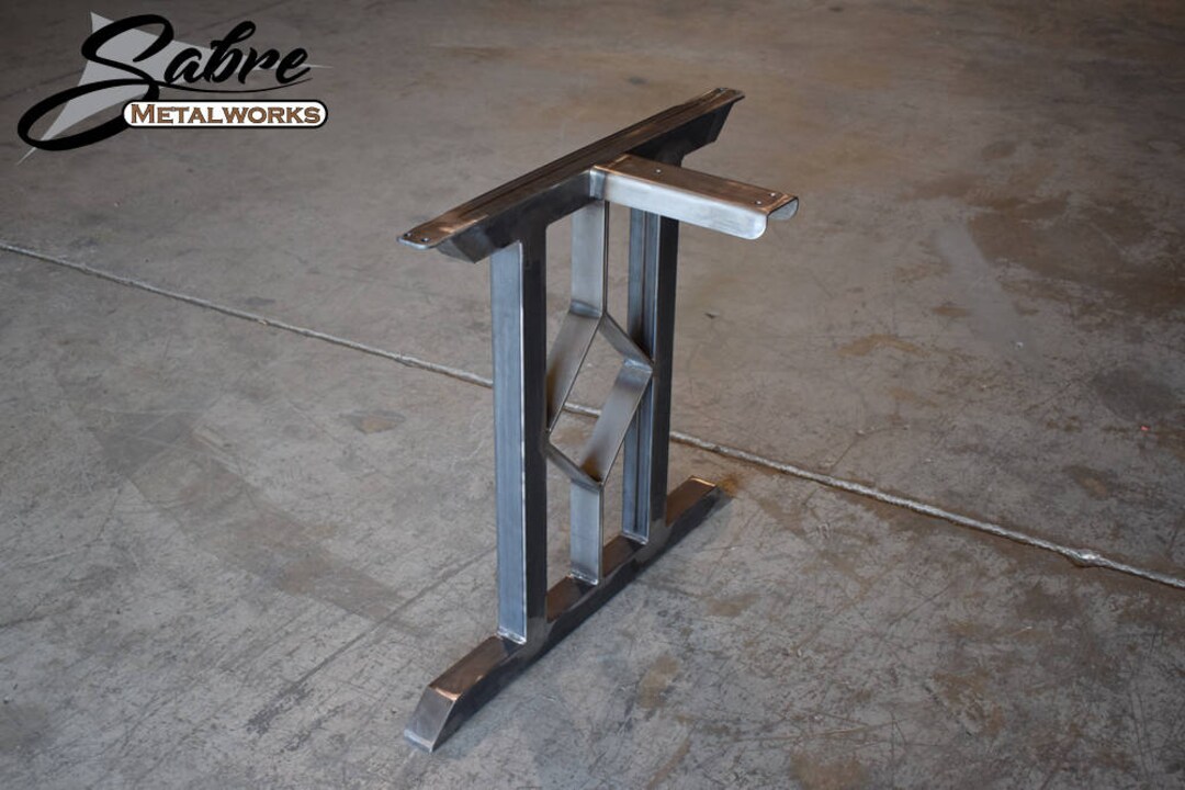 Metal Table Legs With Diamond Design, Conference Table Legs, Dining ...
