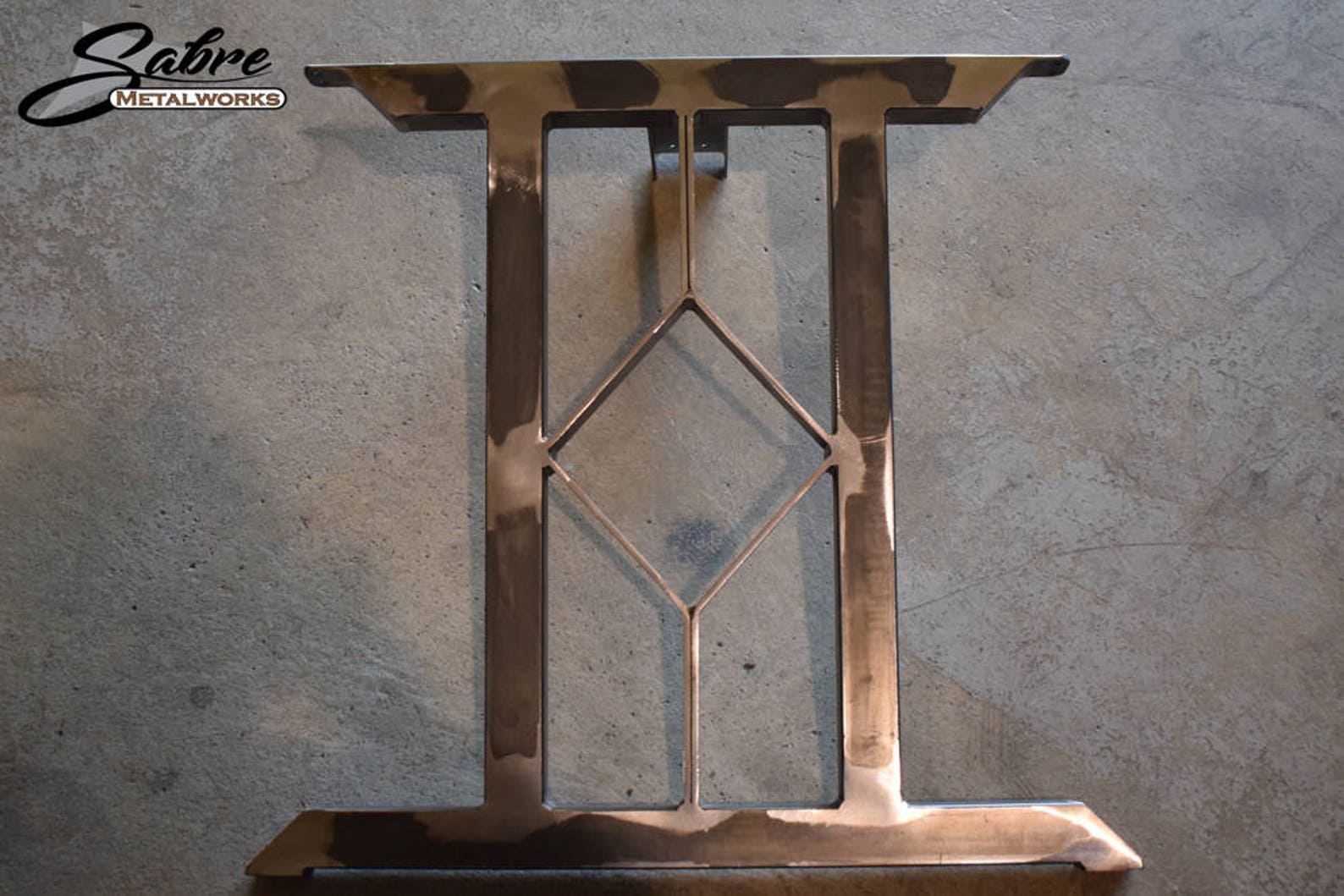 Metal Table Legs With Diamond Design, Conference Table Legs, Dining ...