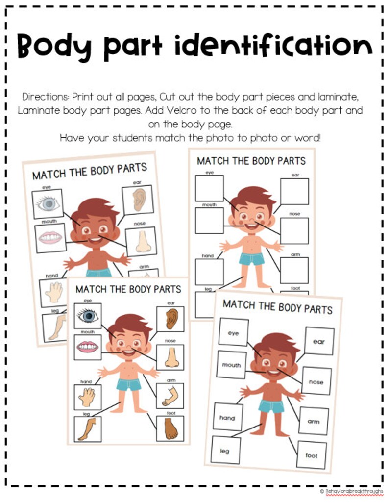 Body Part Identifcation/matching- BOY - Etsy