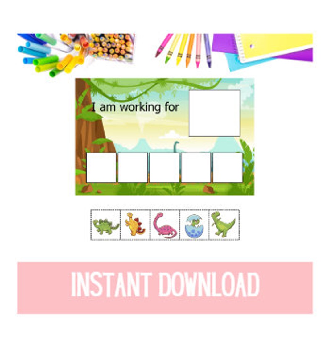 Dinosaur Token Economy, Token Board - Etsy