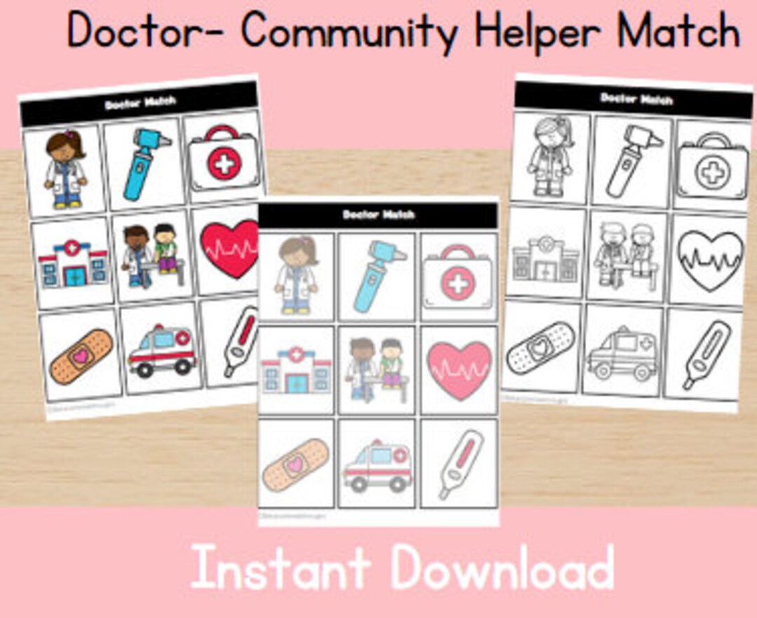 Community Helper- Doctor Identification/match - Etsy