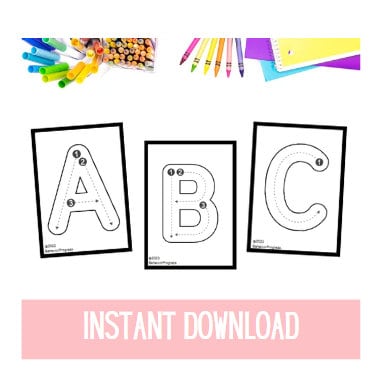 Letter Tracing Flashcards - Etsy