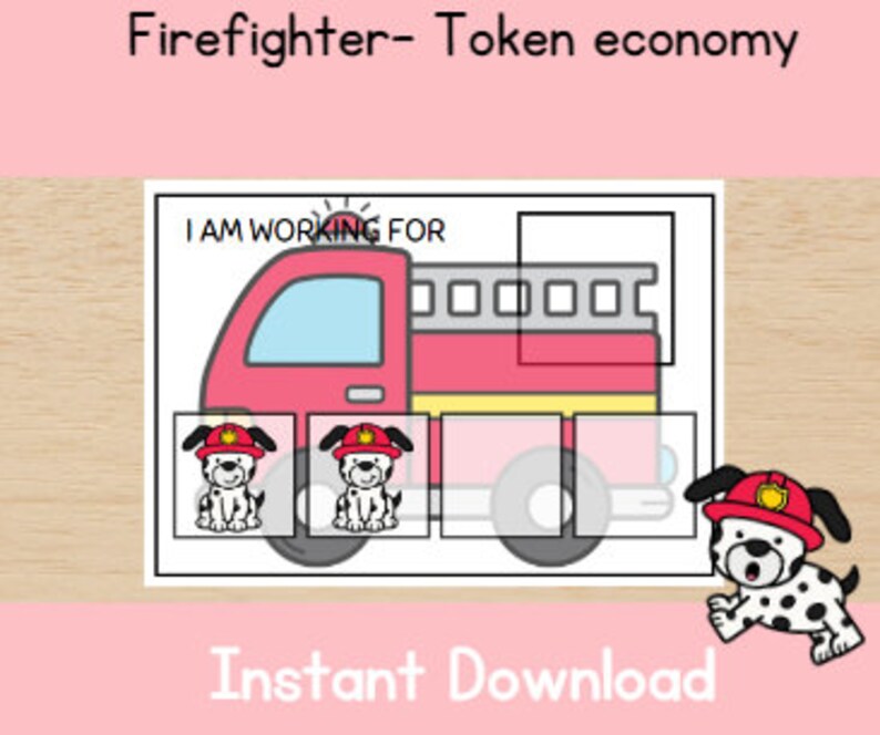 Fire Fighter Token Economy - Etsy