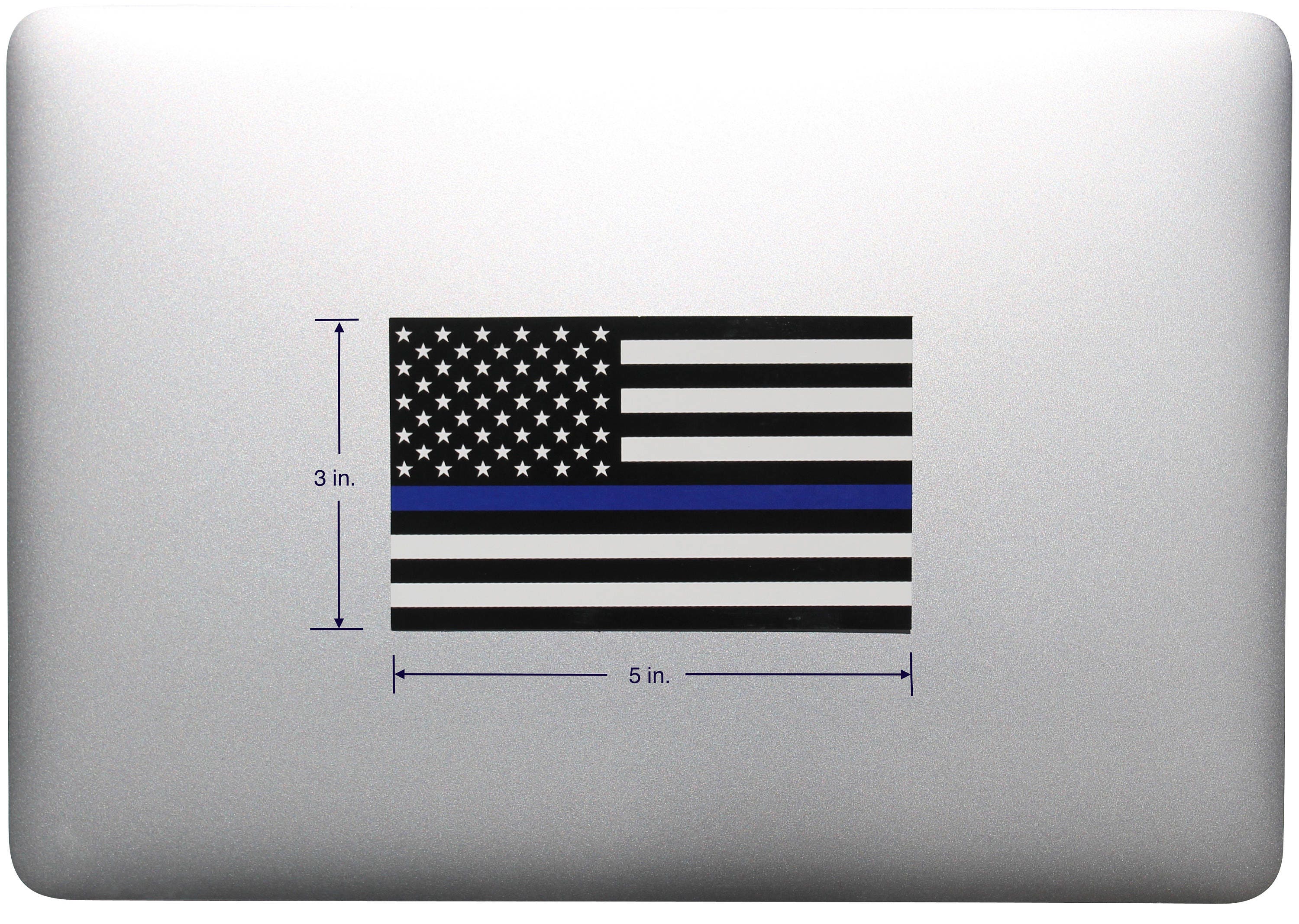 Thin Blue Line Flag Decals 3 X 5 Inch Waterproof Stickers for - Etsy