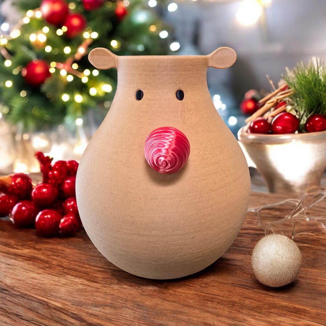3d Printer | Reindeer Planter | Reindeer Dish - Etsy