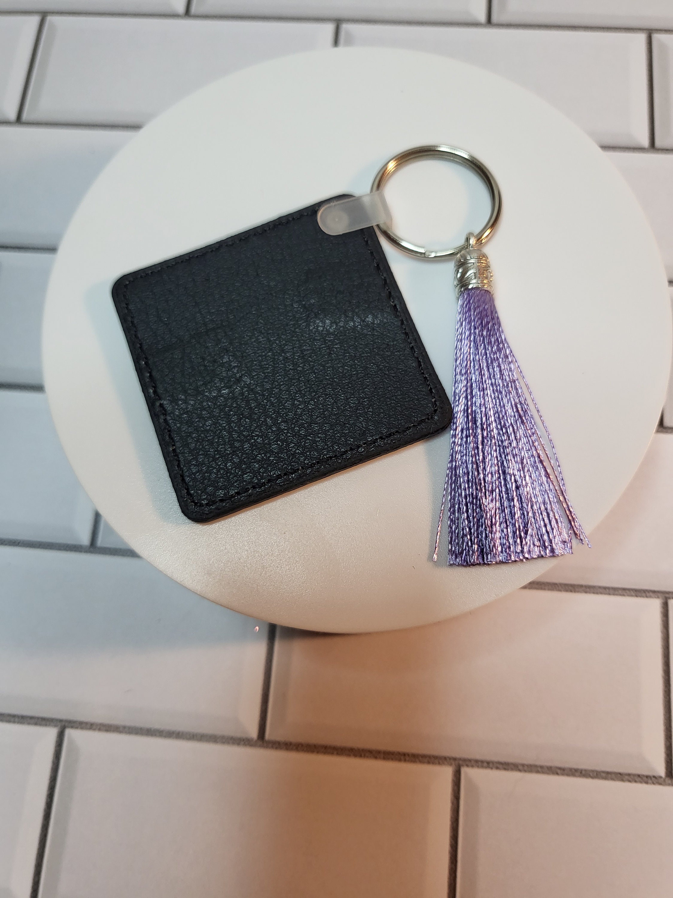 Keychain, Faux Leather Sublimation Keychain, Custom Keychain, Keyring ...