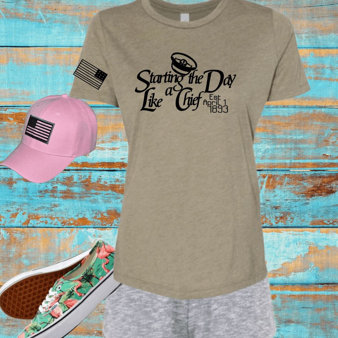 T-shirt, Starting the Day Like a Chief, Chief Shirt, Veteran Shirt ...