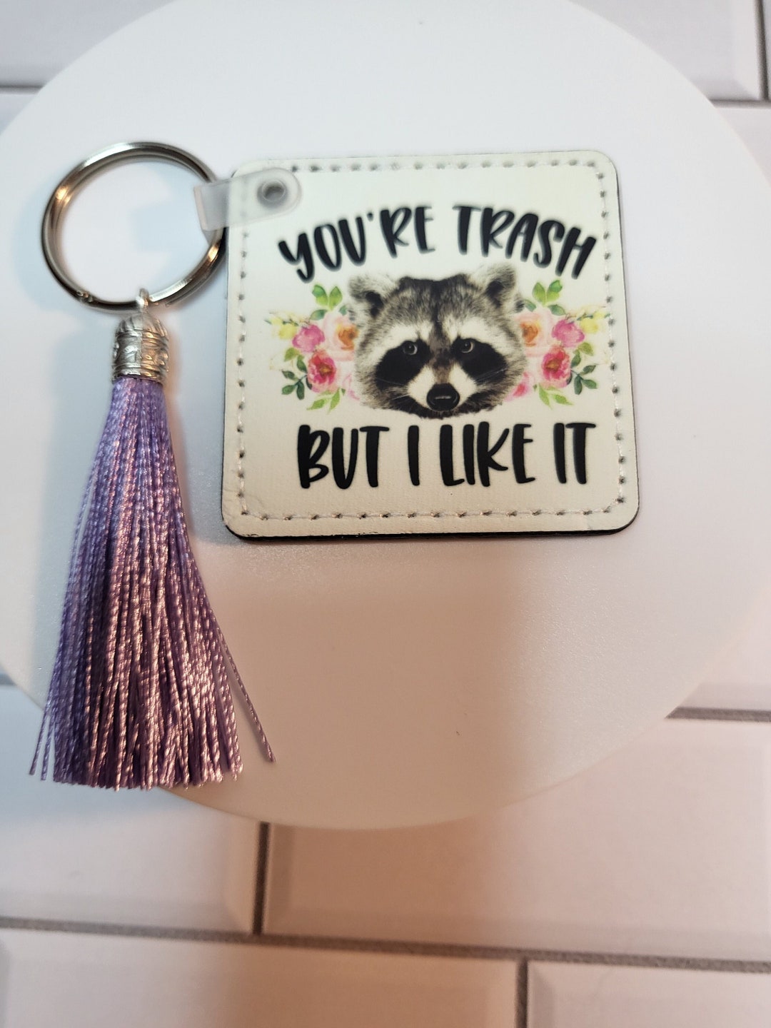 Keychain, Faux Leather Sublimation Keychain, Custom Keychain, Keyring ...