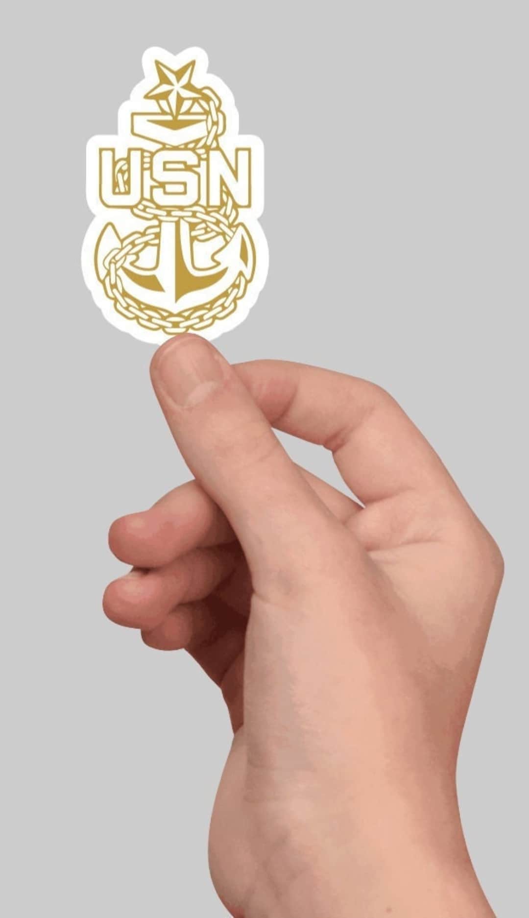 Vinyl Sticker, Laptop Sticker, Military Sticker, Navy Senior Chief ...