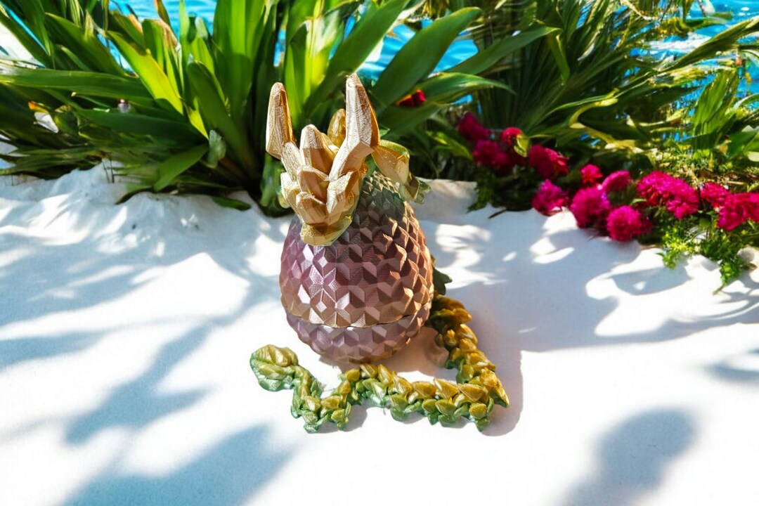3d Printed Articulated Dragon Figure | Poseable Decorative Accent ...