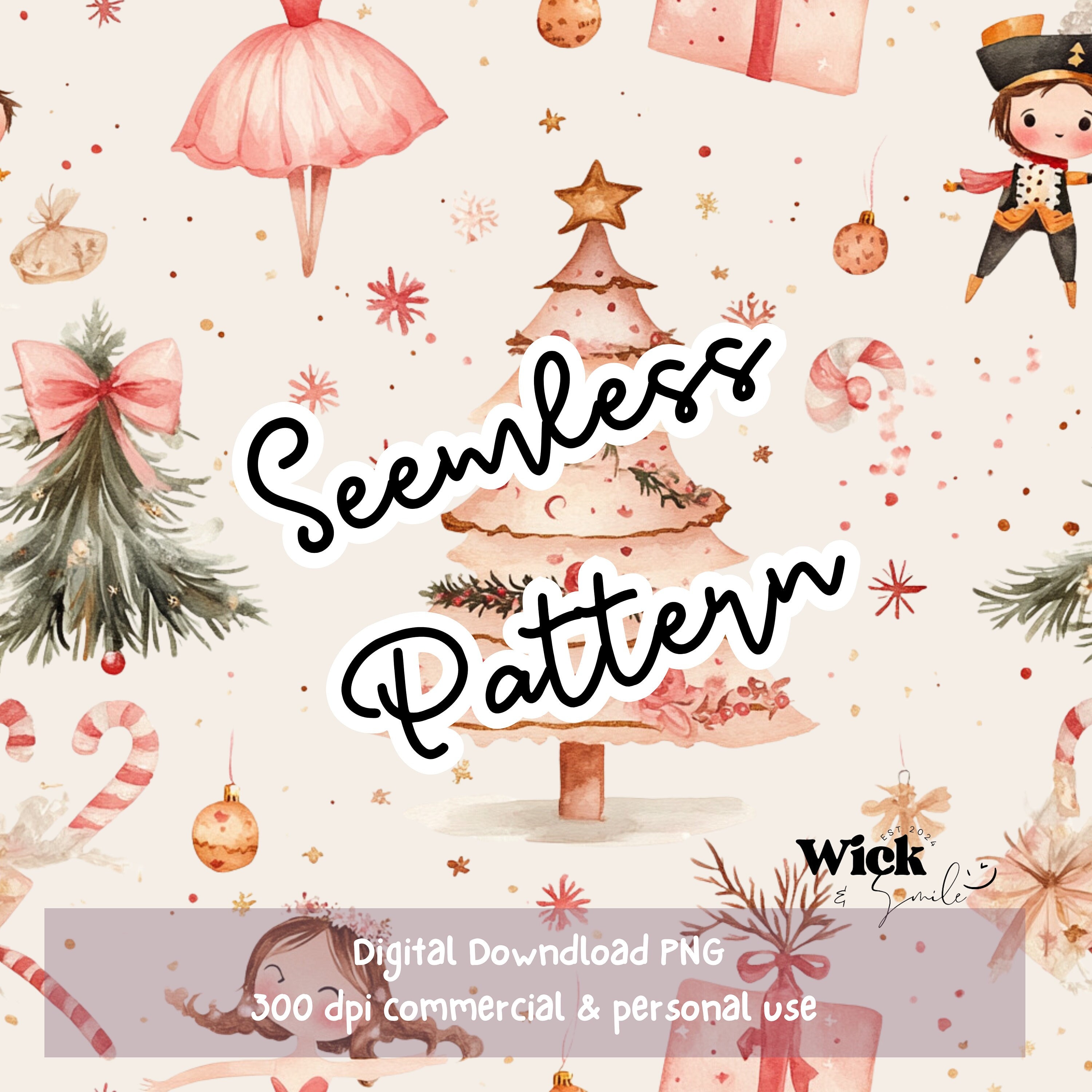 Seamless Nutcracker Png, Merry Christmas Png, Christmas Design, PNG, Nutcracker Clipart ...