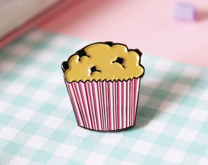 Choco Muffin, Enamel Pin // Muffin Pin, Soft Enamel Pin, Bakery ...