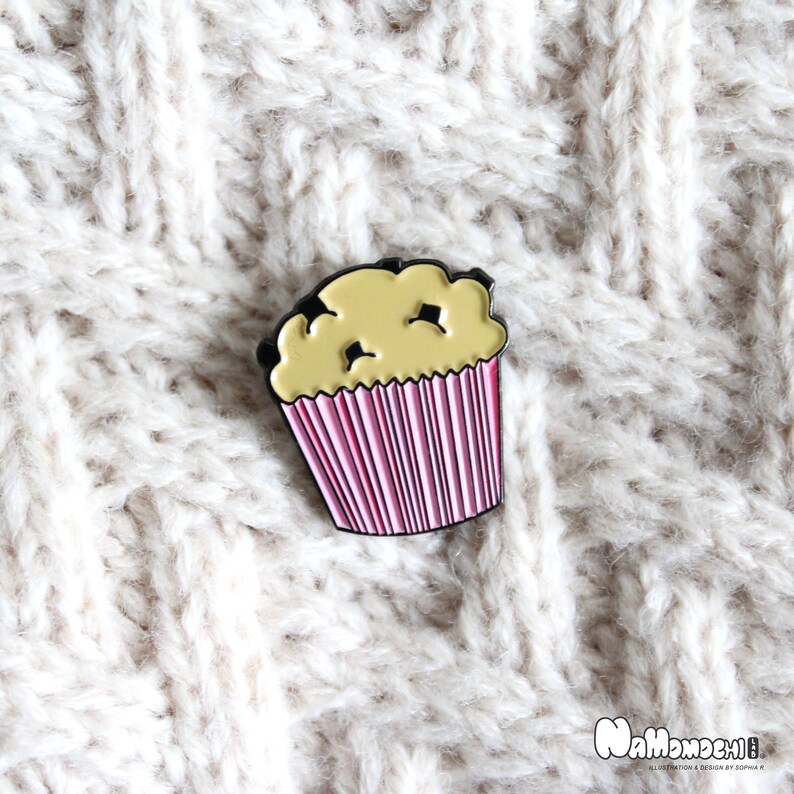 Choco Muffin, Enamel Pin // Muffin Pin, Soft Enamel Pin, Bakery ...