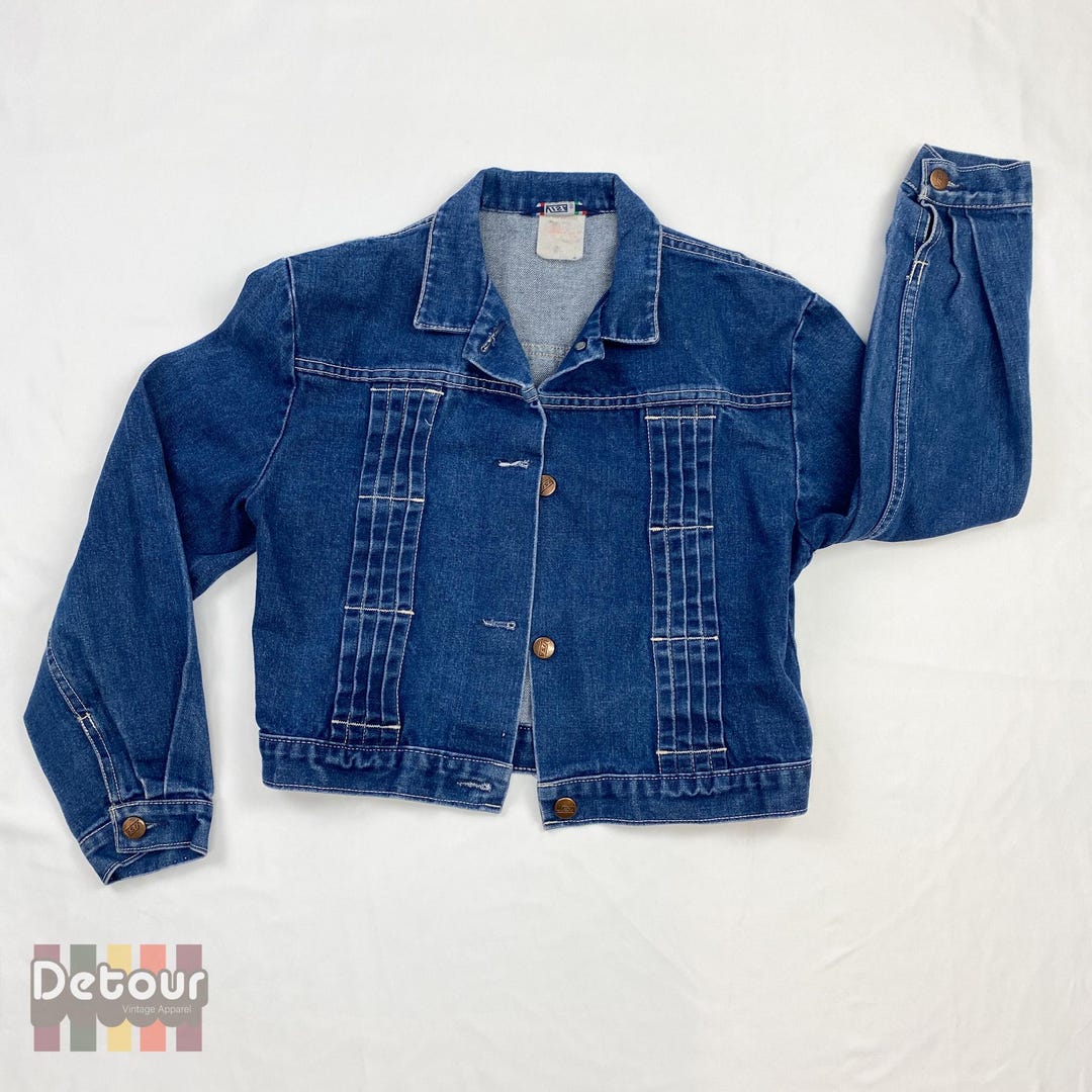 Vintage Jean Jacket 1980s Denim Coat 80s Casual Outerwear for Summer ...