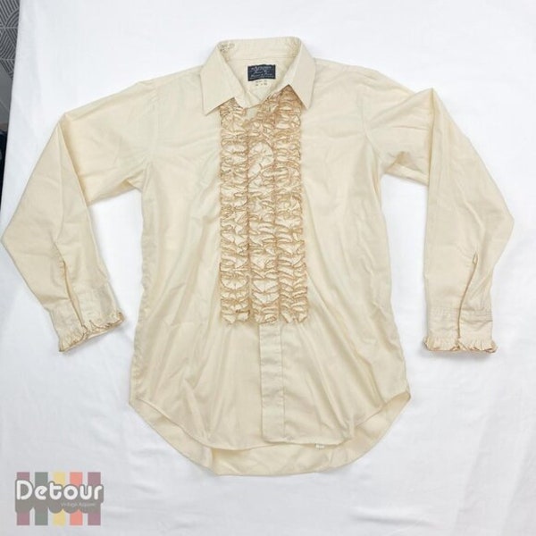 Ruffled Tuxedo Shirt - Etsy