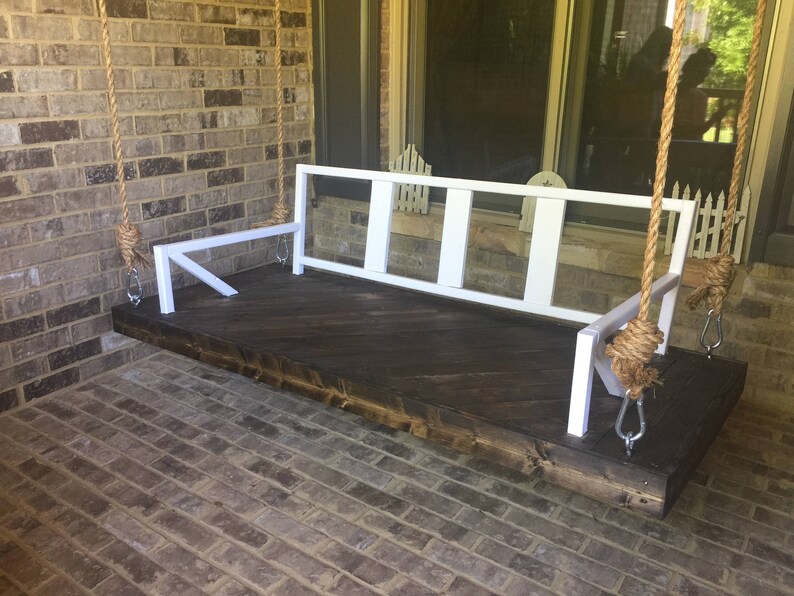 Repurposed Wood Nautical Rope Swing Bed Lounger Free Shipping - Etsy