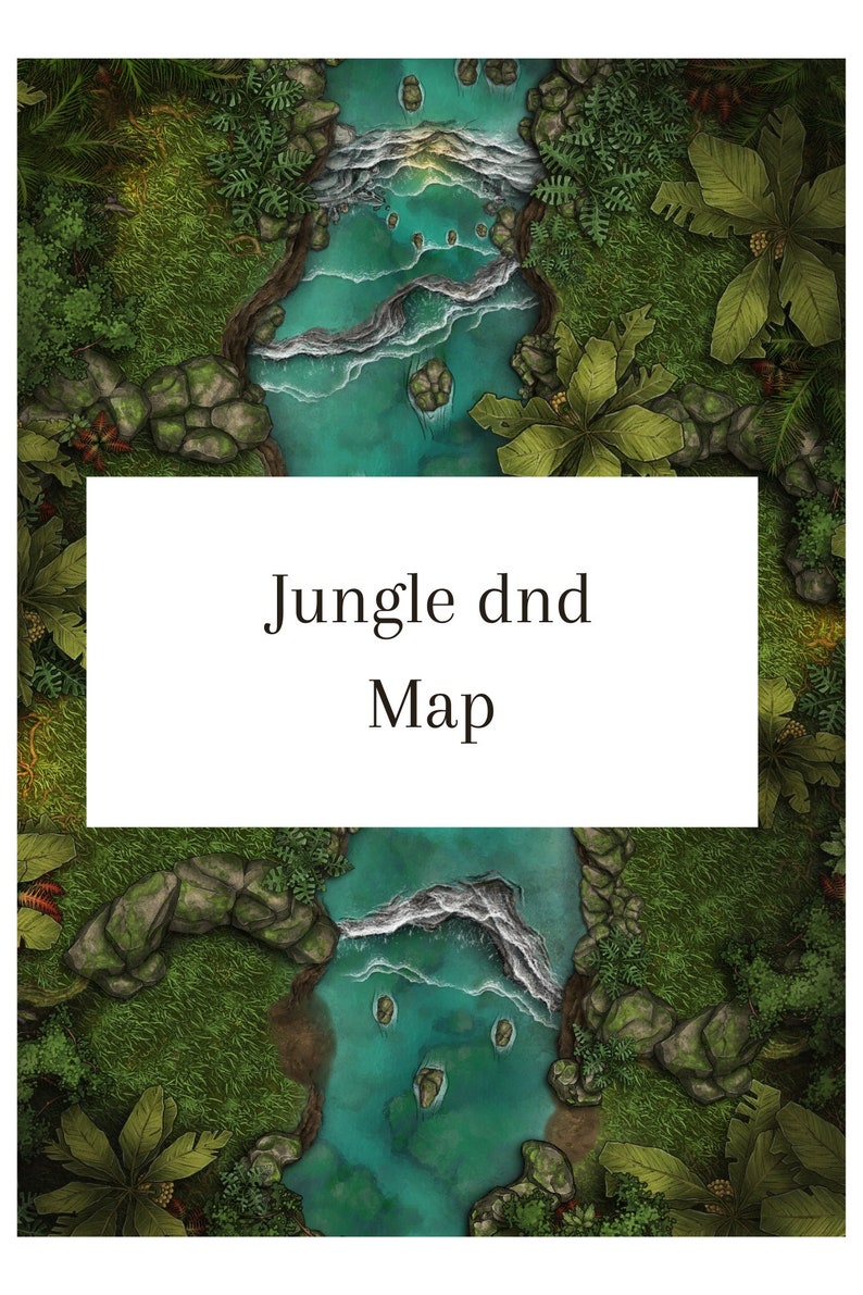 Dnd Jungle Waterfall Cave Map - Etsy